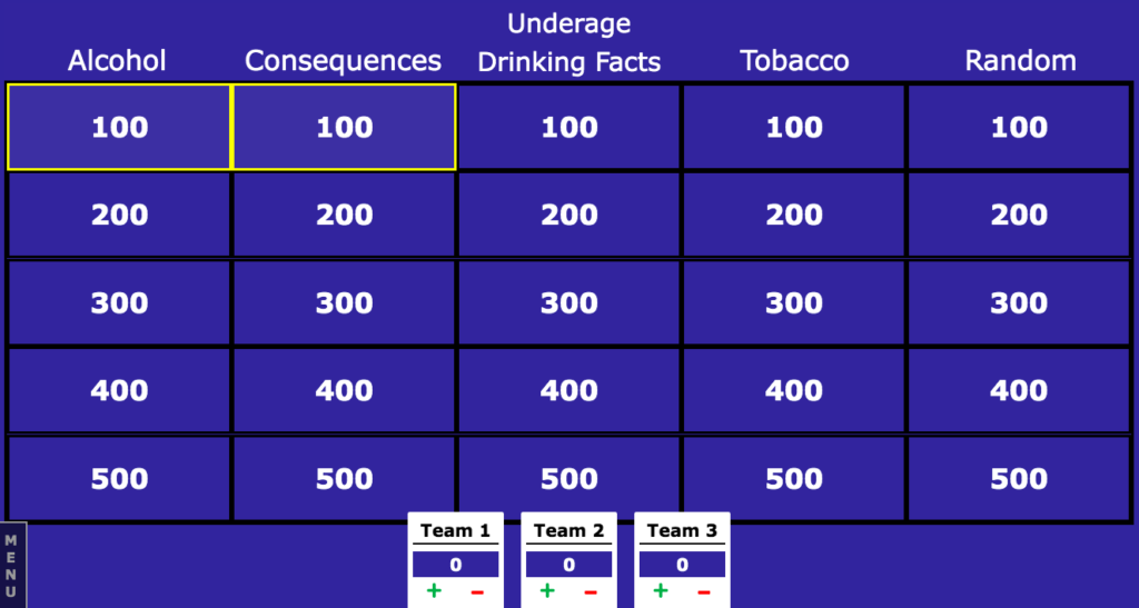 Prevention Games, Quizzes and Factsheets - Vida Del Norte Coalition